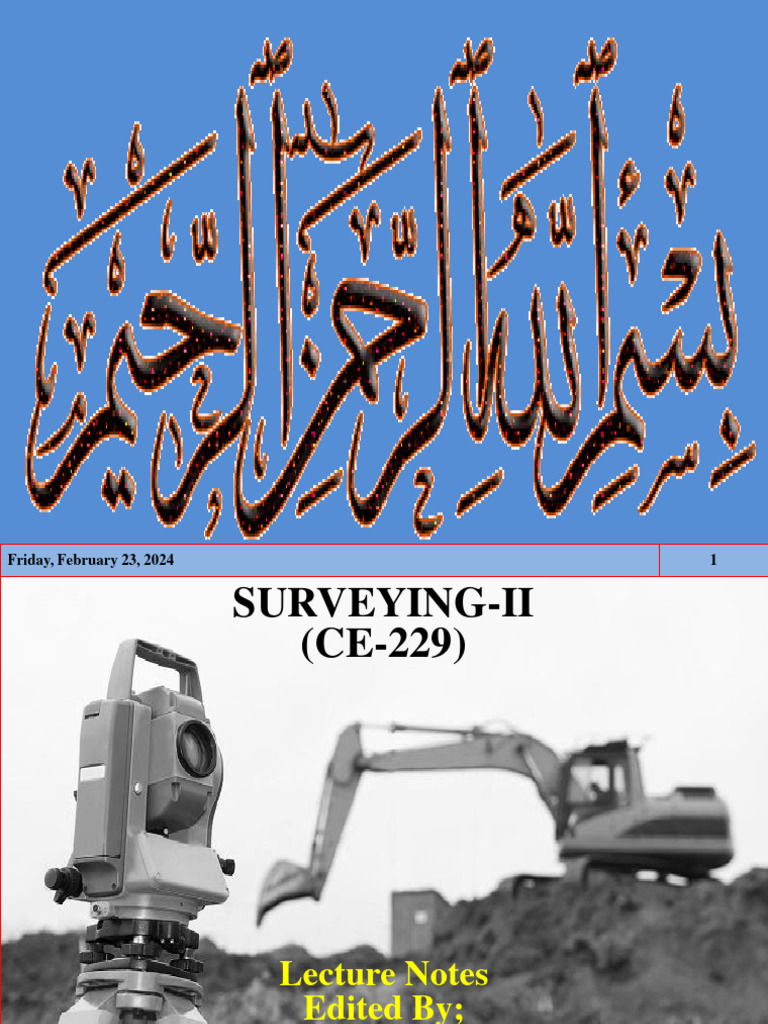 Lecture # 01 (Curves - Part-1 - Simple Curves) | PDF | Surveying | Tangent
