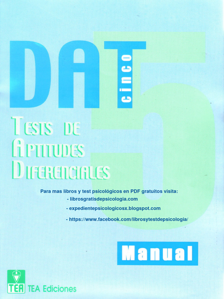 Manual DAT-5 (Tea Ediciones) | PDF