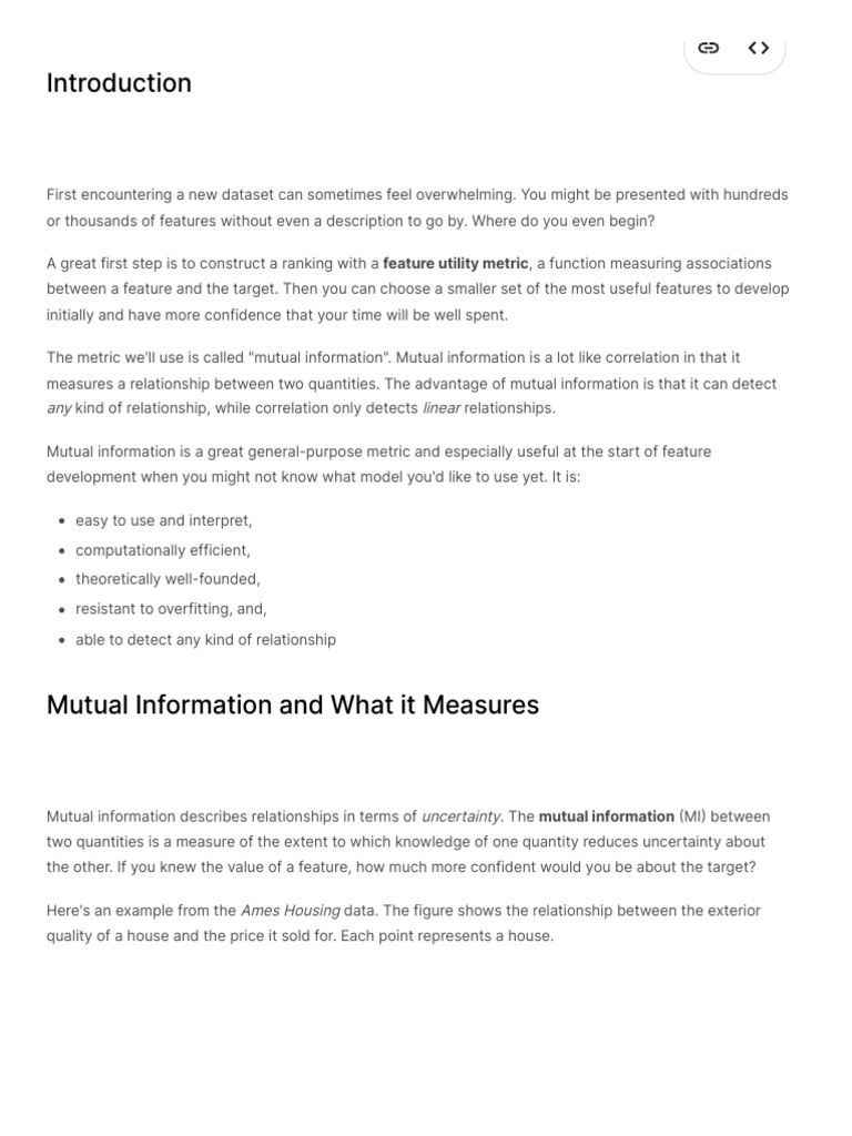 Understanding Mutual Information Metrics | PDF | Information | Mathematics