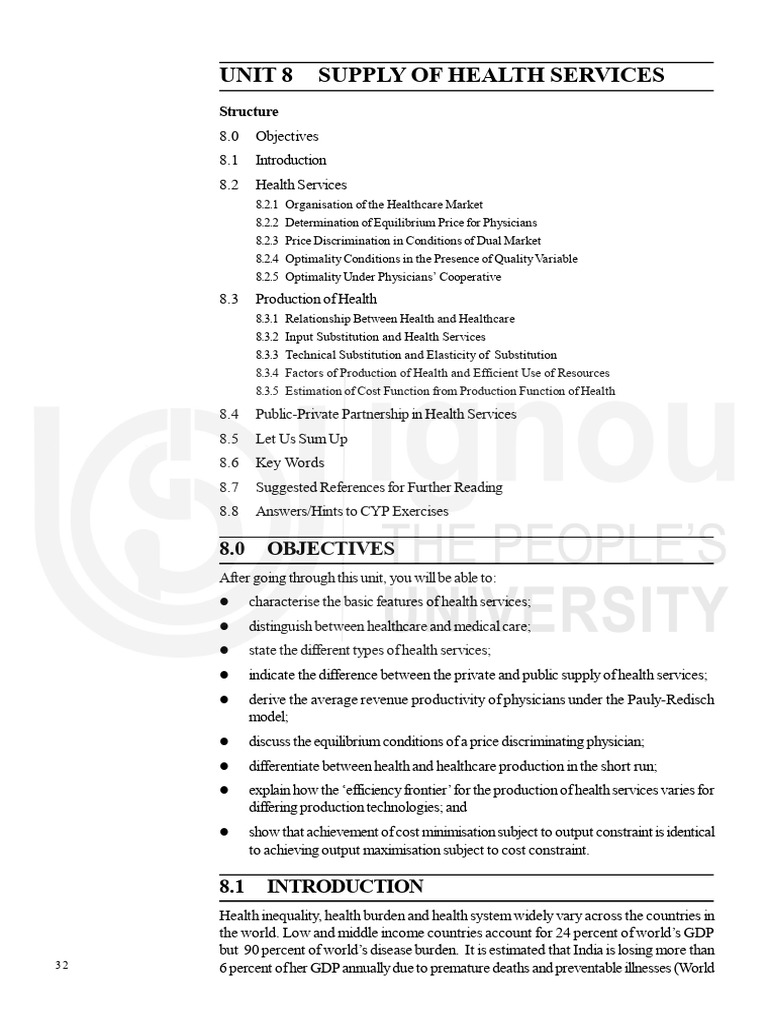 Unit 8 PDF | PDF | Health Care | Economic Equilibrium