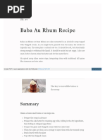 Exotic Baba KICA | PDF | Foods | Desserts