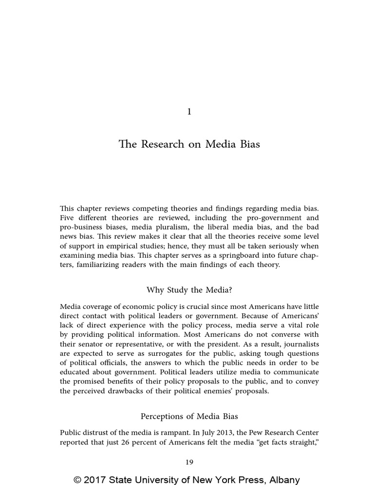 The Research On Media Bias | PDF | Media Bias | News