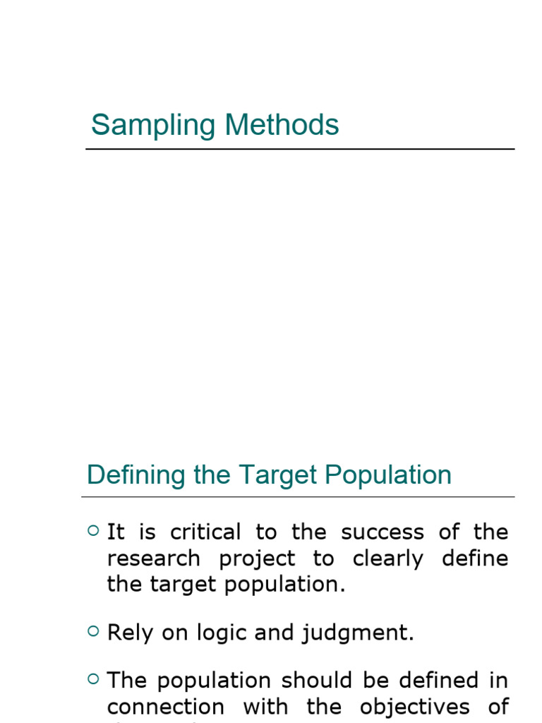 Unit 3 Sampling | PDF | Sampling (Statistics) | Errors And Residuals