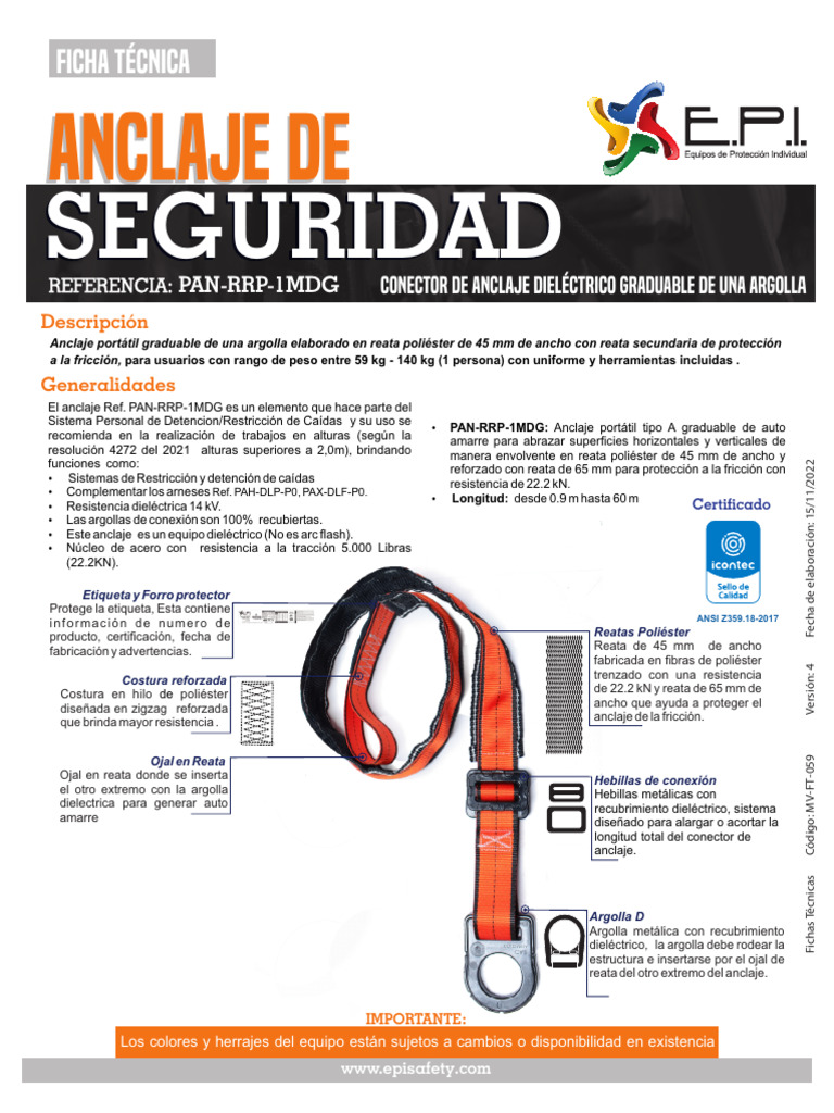 FT - Tie Off Epi - Pan-Rrp-1mdg | PDF | Materiales