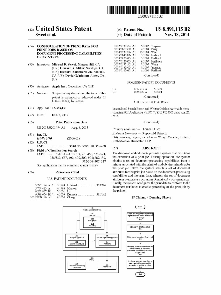 US8891115 (4) | PDF | Computer Network | Computer Data Storage