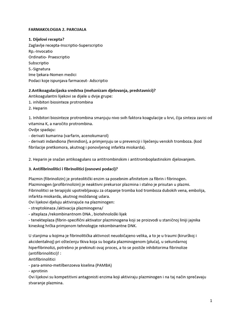 Farmakol 2. Parc3702322611811722658 | PDF