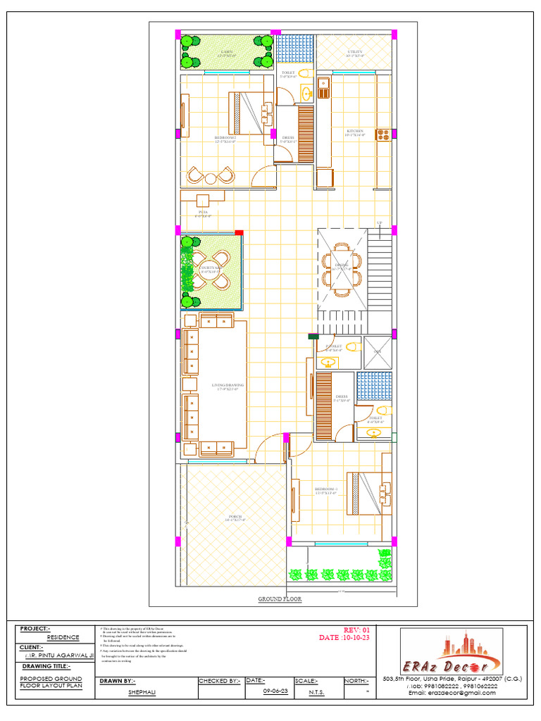 REV: 01 DATE:10-10-23: Ground Floor | PDF
