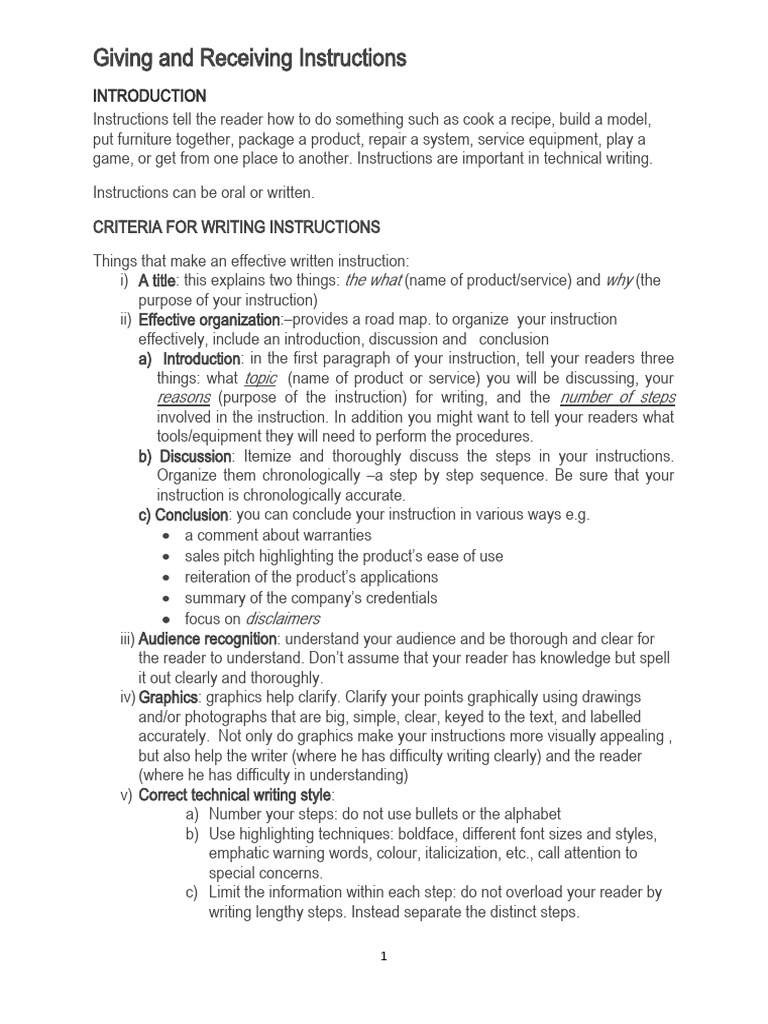 Instructions | PDF | Graphics | Linguistics