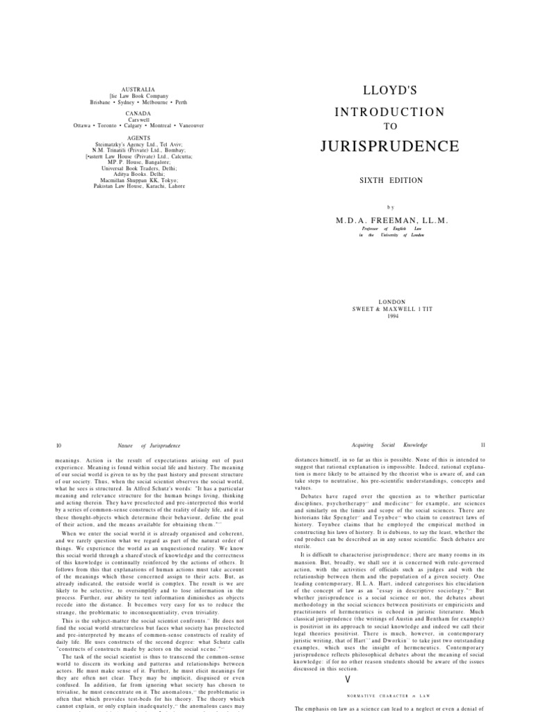 Introduction To Jurisprudence | PDF | Jurisprudence | Academic Discipline Interactions