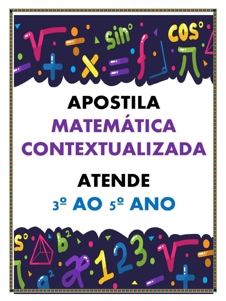 Apostila Matemática Contextualizada 3º Ao 5º Ano | PDF