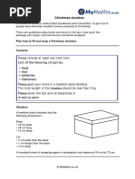 Surface Area in Gift Wrapping | PDF