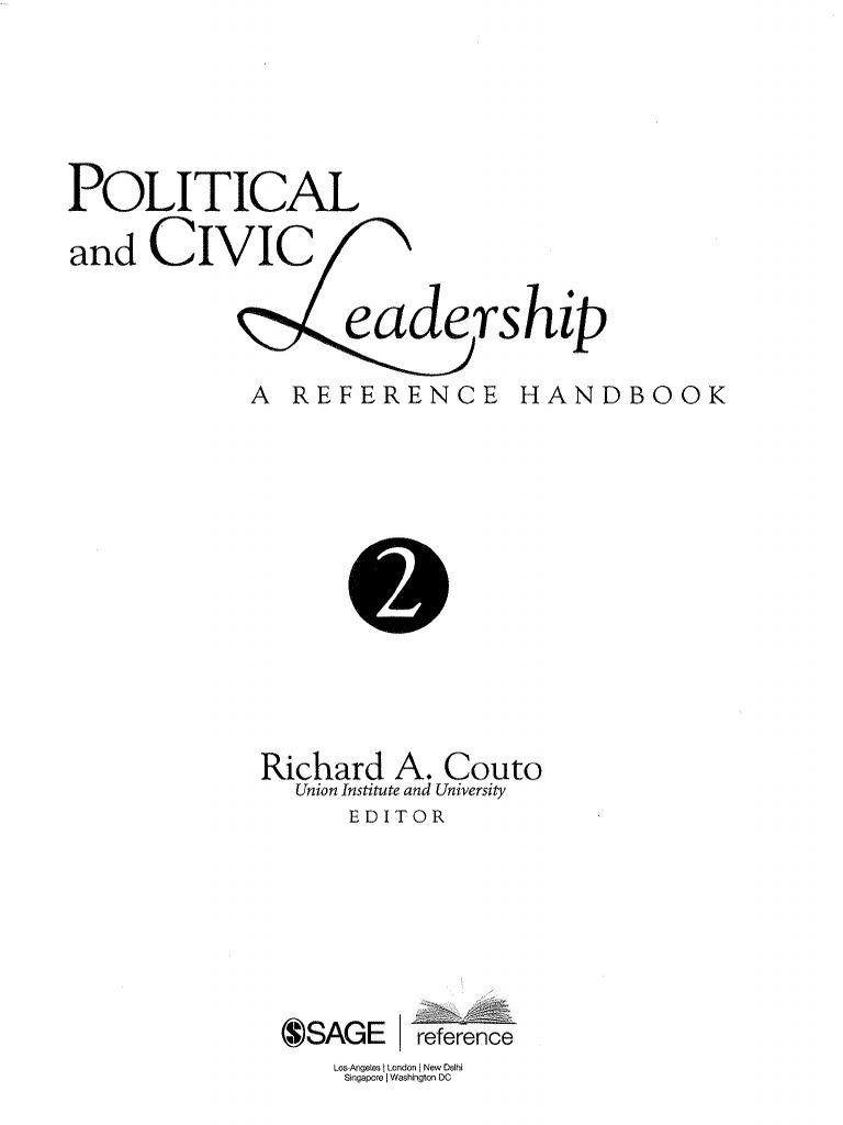 The Task and Tools of Political and Civic Leadership | PDF