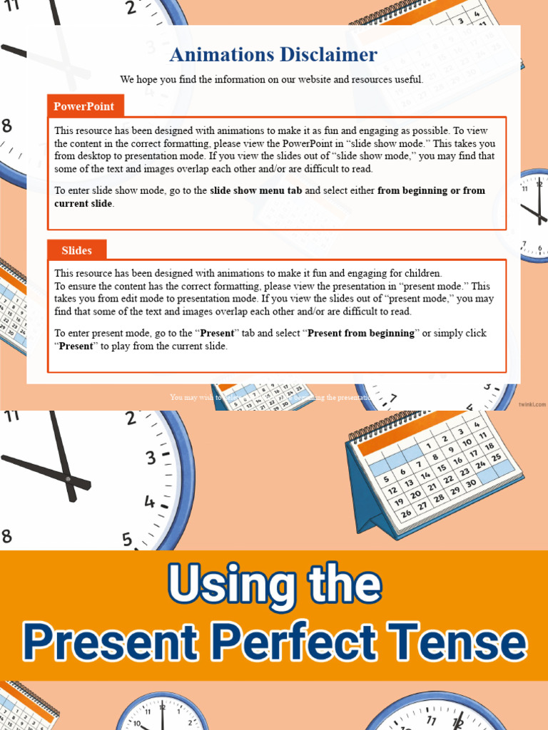 Understanding Present Perfect Tense | PDF | Perfect (Grammar ...