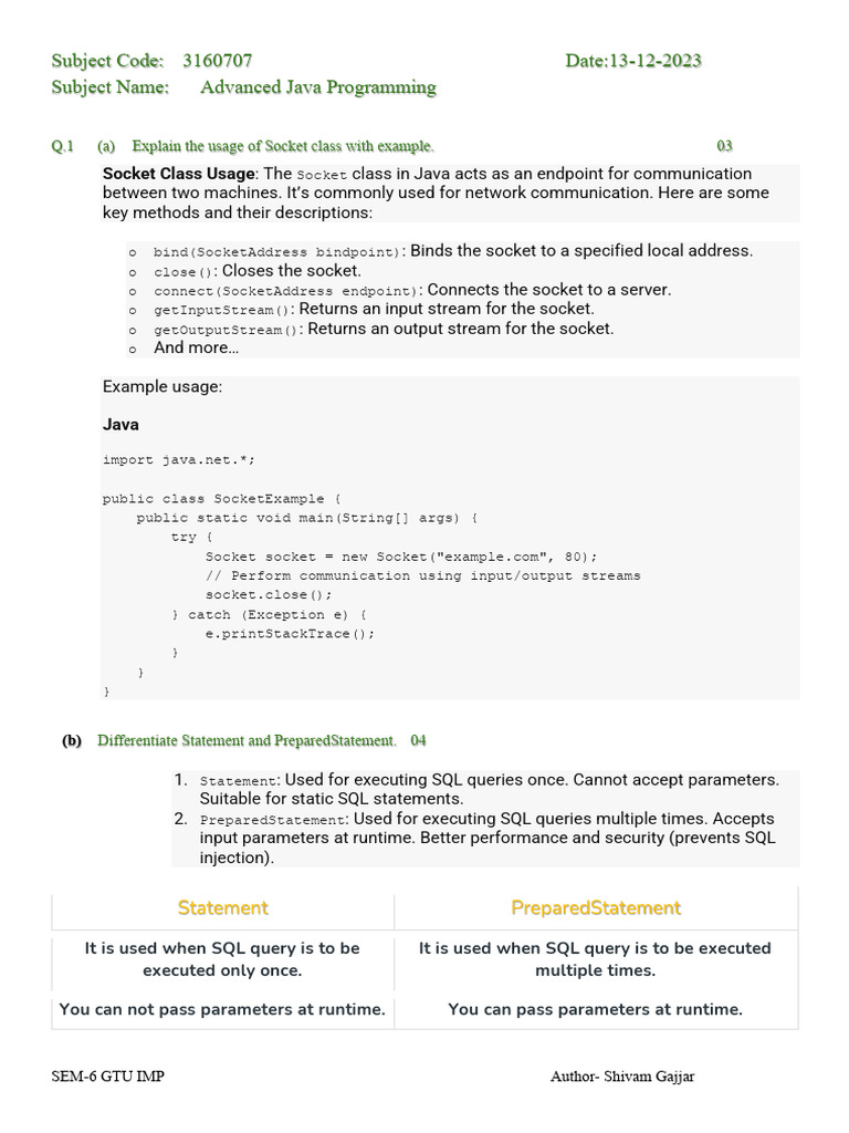 AJP 3160707 Last 5 Pyq Solution | PDF | Web Server | Internet & Web