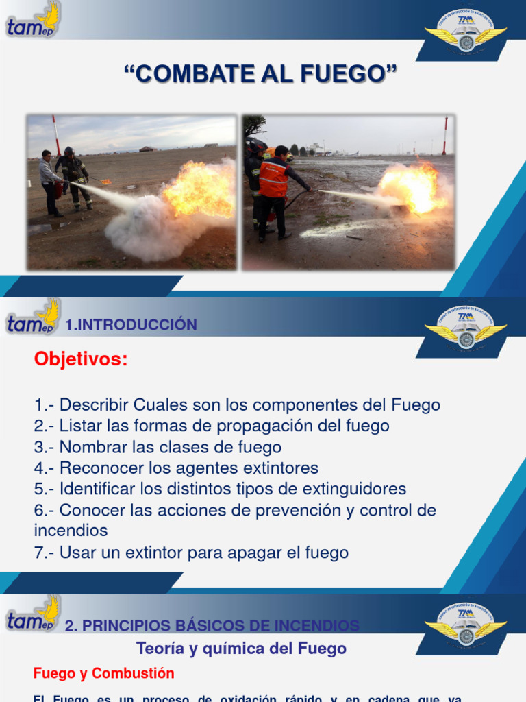 Capacitación Prevención de Incendios y Uso de Extintores | PDF | Combustión | Redox