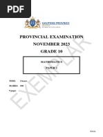 Physical Science Grade 10 November 2023 P1 and Memo | PDF