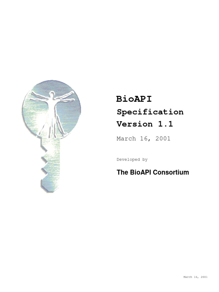 BioAPI Specification V1.1 - 16-Mar-01 | PDF | Information Technology ...