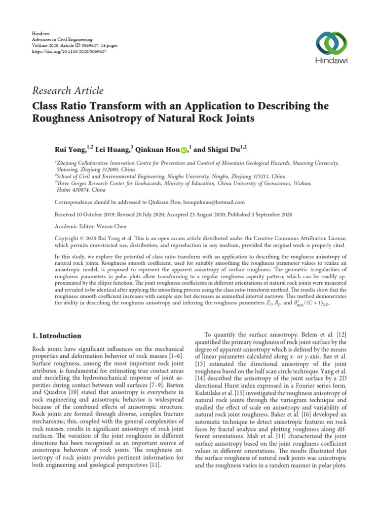 Class Ratio Transform With An Application To Describing The Roughness ...