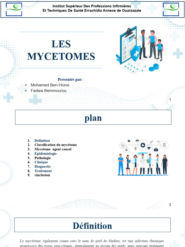 Mycétomes : Définition et Traitement | PDF | Inflammation | Bactérie