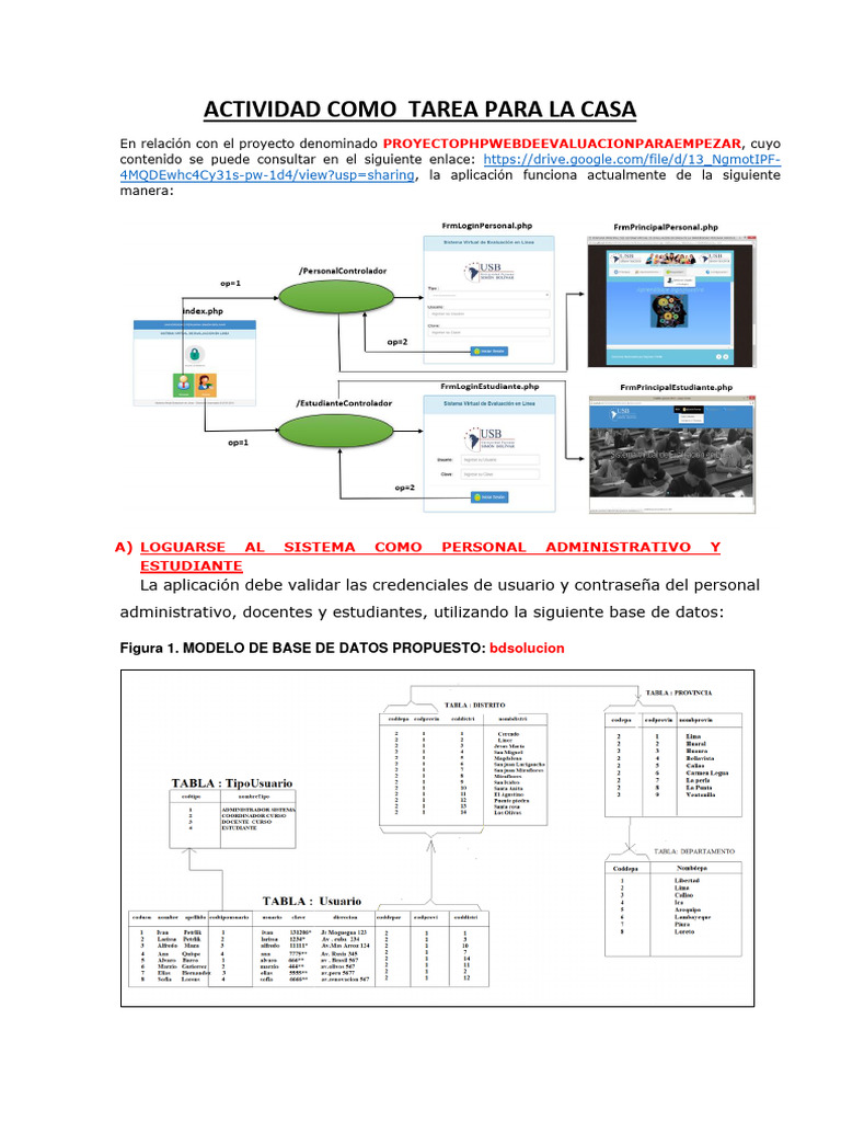 Actividad Como Tarea Para La Casa | PDF