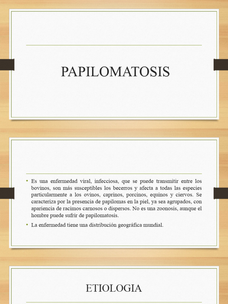 Papilomatosis | PDF | Especialidades Medicas | Medicina CLINICA