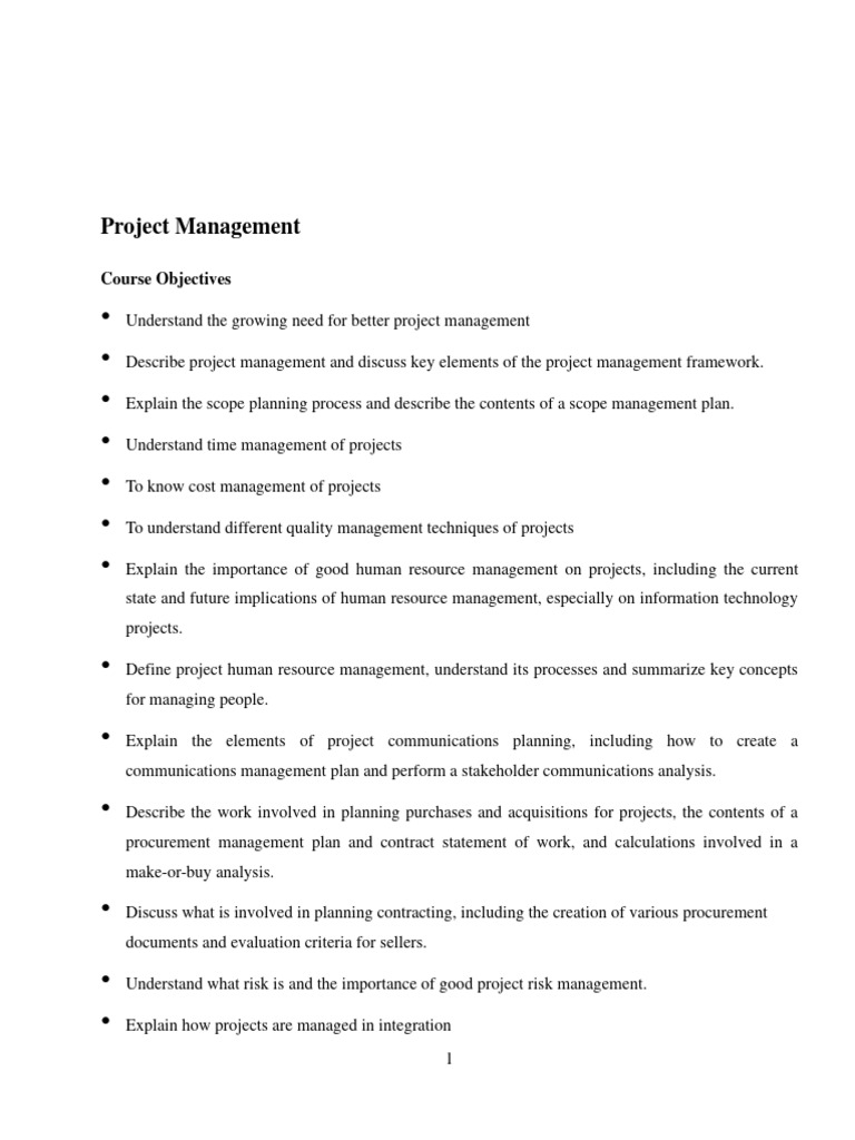 Project Management PPT Word | PDF | Net Present Value | Project Management
