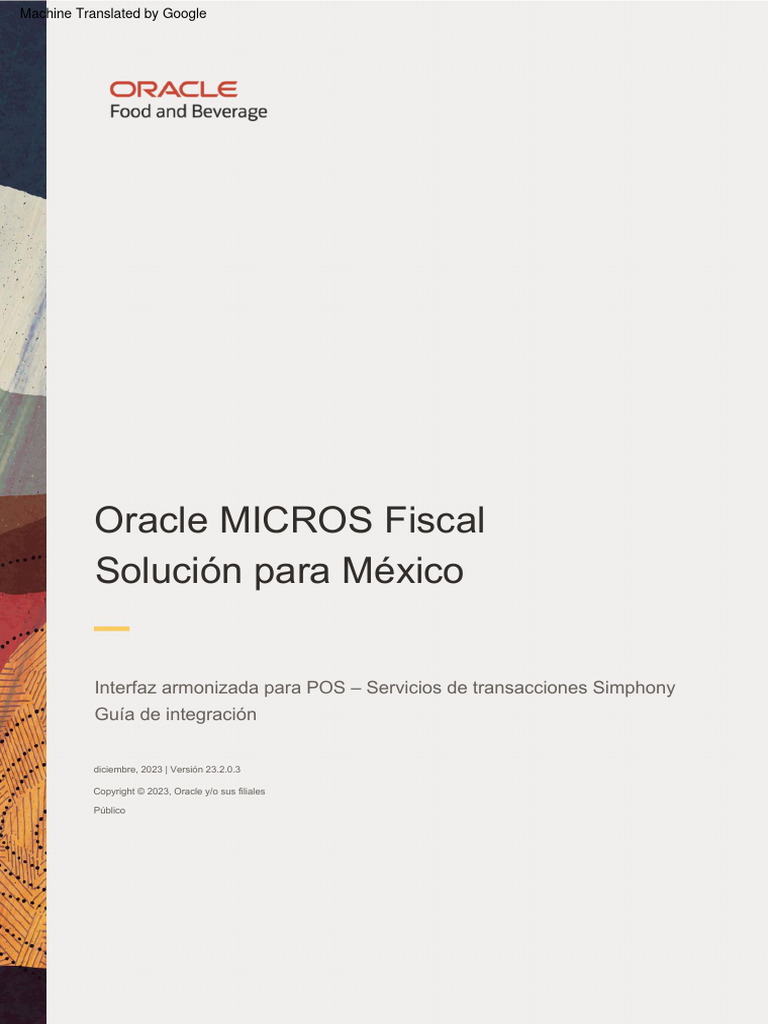 Oracle Food and Beverage Harmonized Interface For POS - Simphony ...