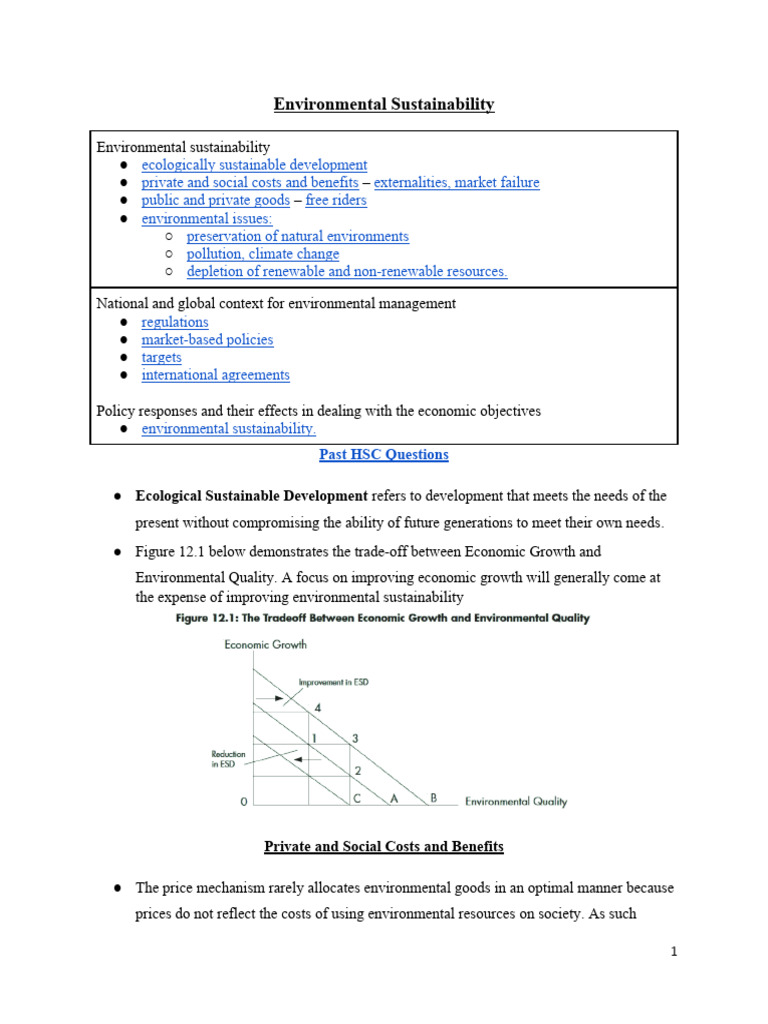 Environmental Sustainability 2021 | PDF | Cost Of Living | Externality