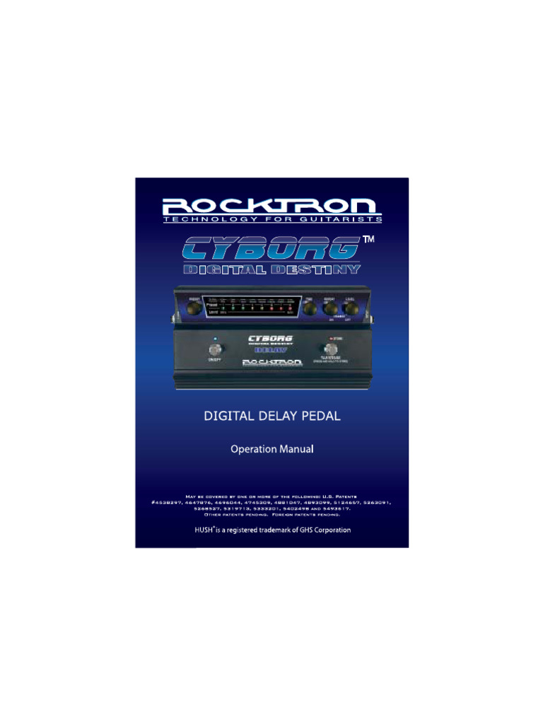 Rocktron Cyborg Delay Manuel Utilisateur en 30156 | PDF | Analogue ...