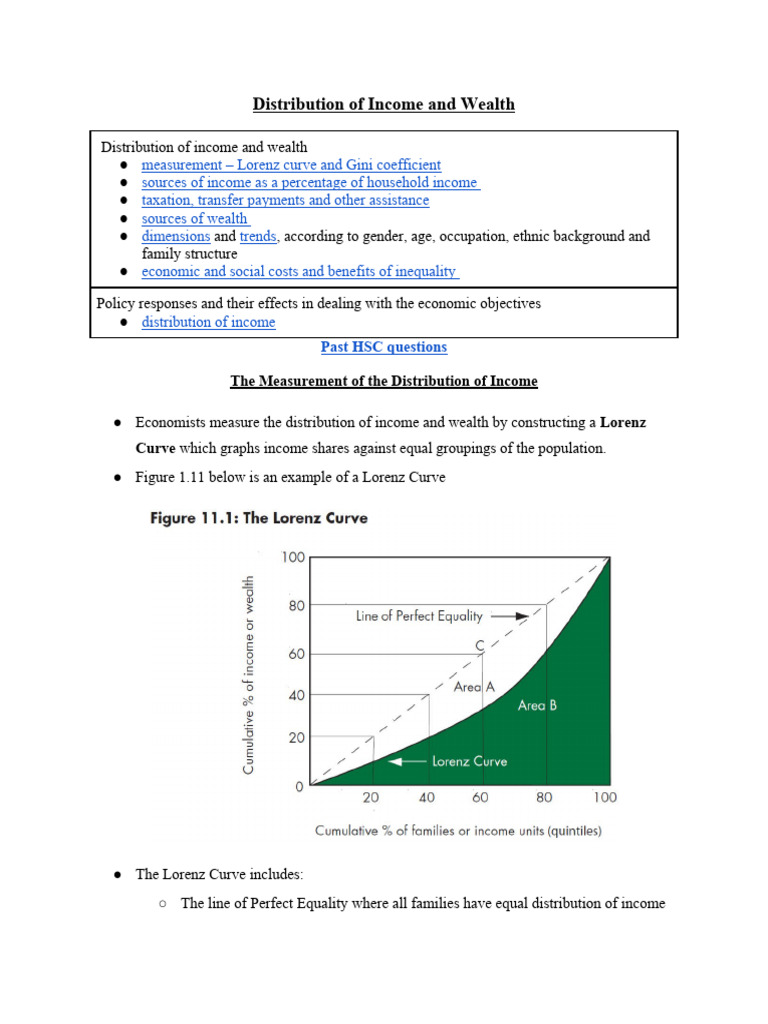 Income and Wealth Distribution Analysis | PDF | Income Distribution ...