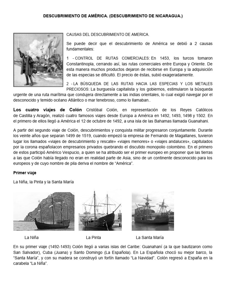 Descubrimiento de América y Colón | PDF | Cristobal colon