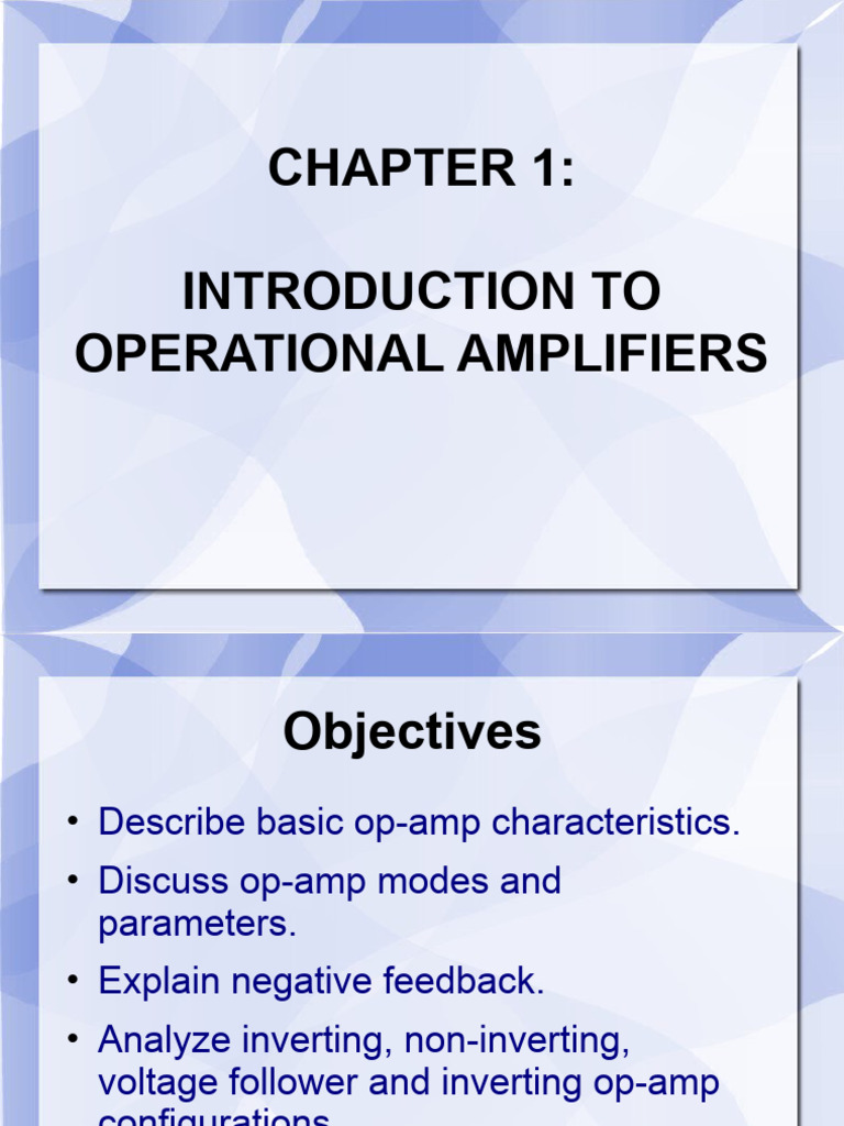 Introduction To Operational Amplifiers | PDF | Operational Amplifier | Amplifier