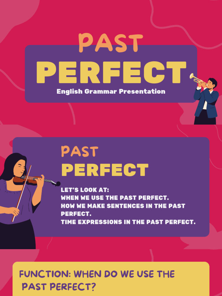 English Past Perfect Education Presentation | PDF