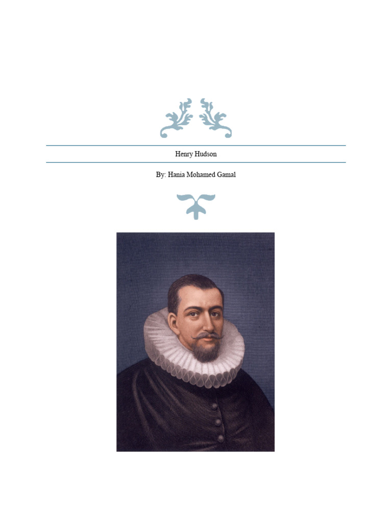 Henry Hudson: Key Achievements and Legacy | PDF