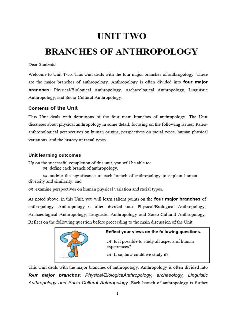 Unit Two-New-2022-2024 | PDF | Race (Human Categorization) | Anthropology
