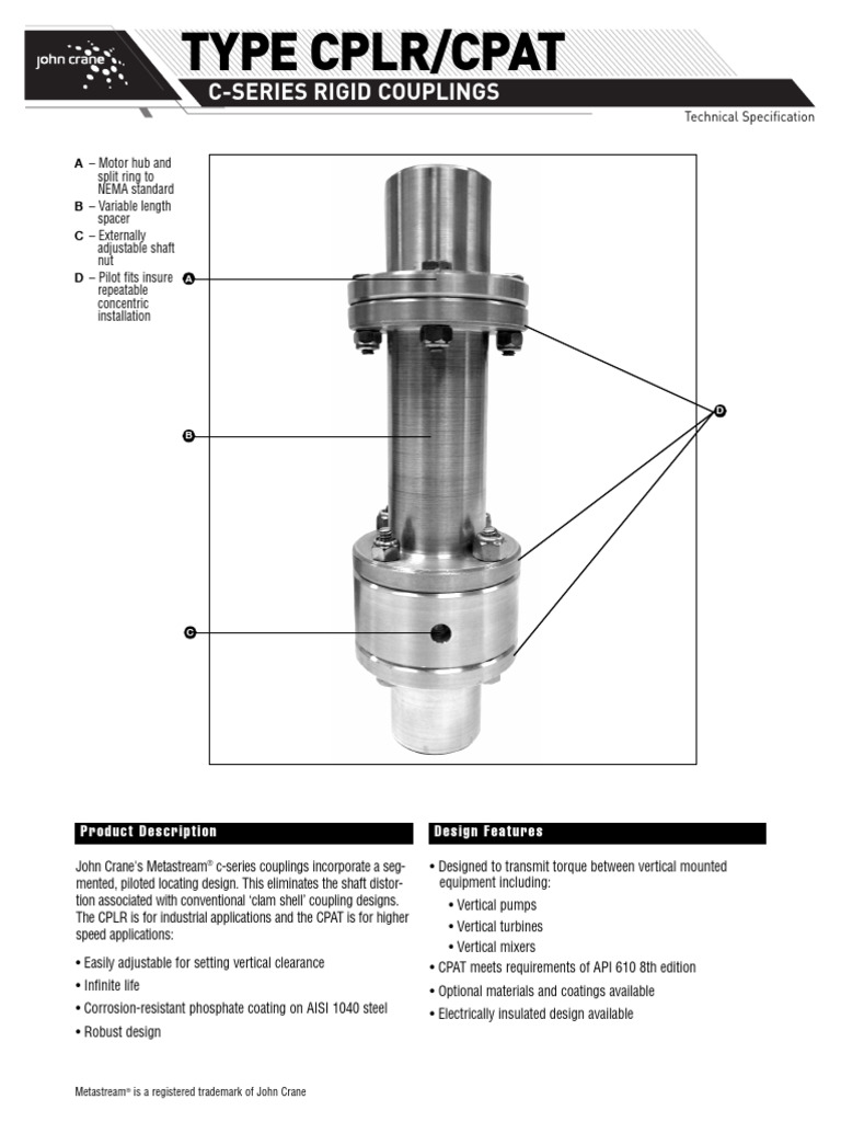 TDS - CPLR CPAT C Series Vertical Rigid Thread Nut | PDF | Engineering Tolerance | Nut (Hardware)