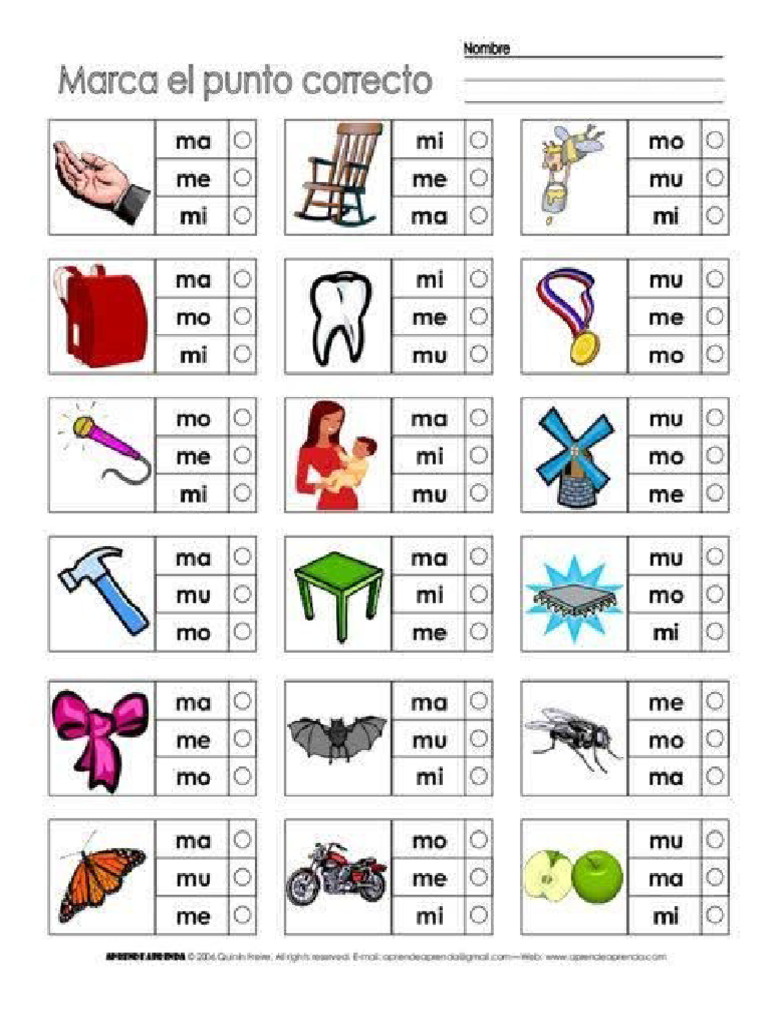 Repaso Silabas | PDF