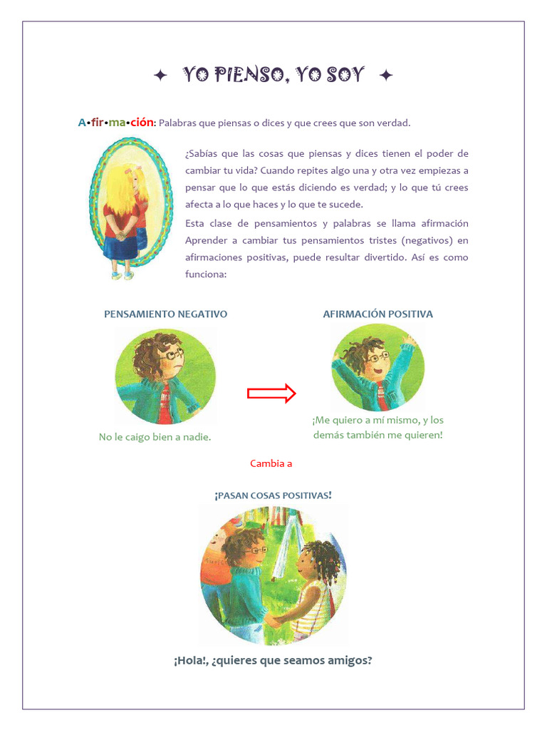 Yo Pienso, Yo Soy | PDF