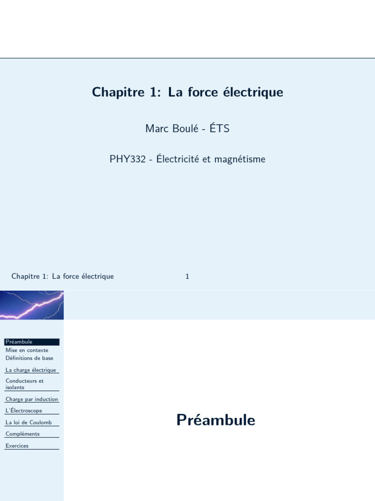 La force électrique et ses principes | PDF | Électricité | Charge ...