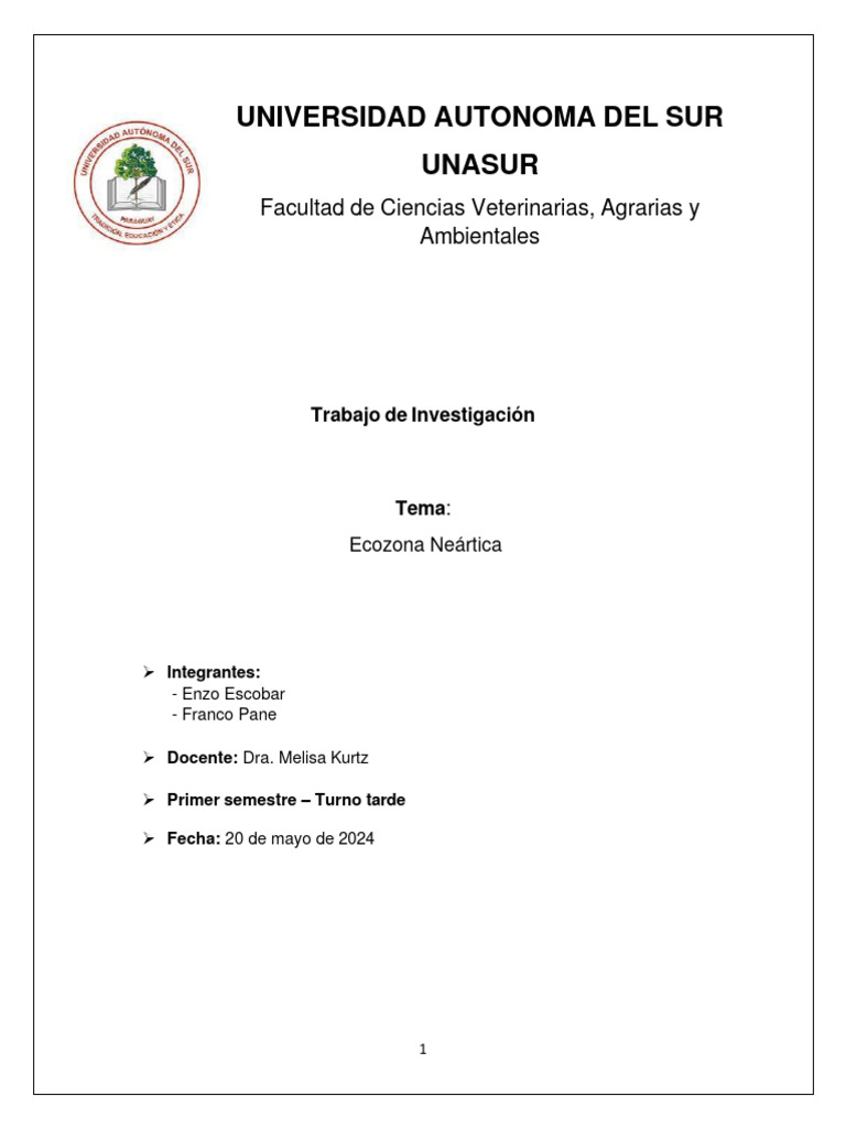 Neártica - Enzo Escobar, Franco Pane | PDF | Ciencia y matemáticas