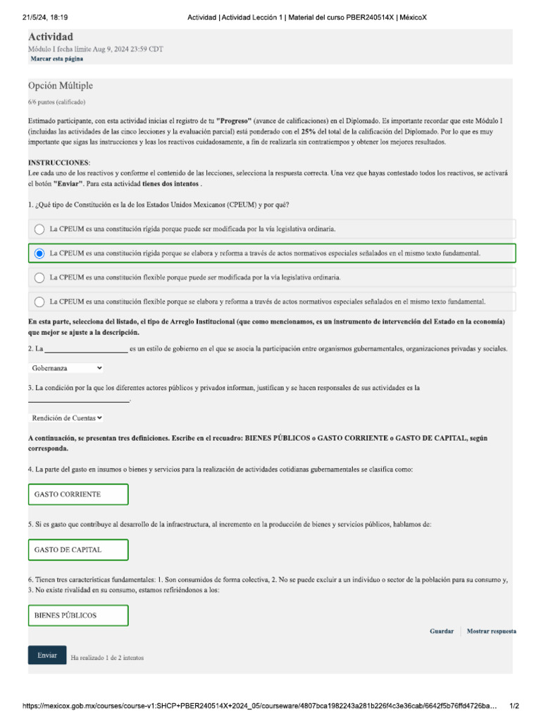 Modulo 1 Actividad Examen Leccción 1(a) | PDF