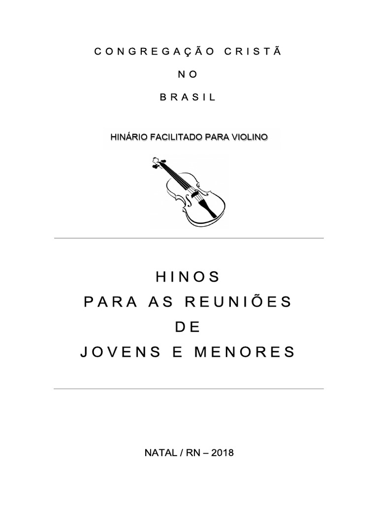 Hinário Facilitado Jovens CCB | PDF | Elementos da música | Teoria da Música