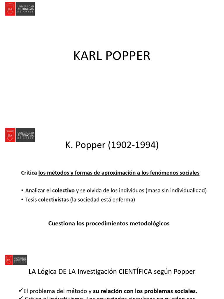 Karl Popper | PDF | Karl Popper | Método científico