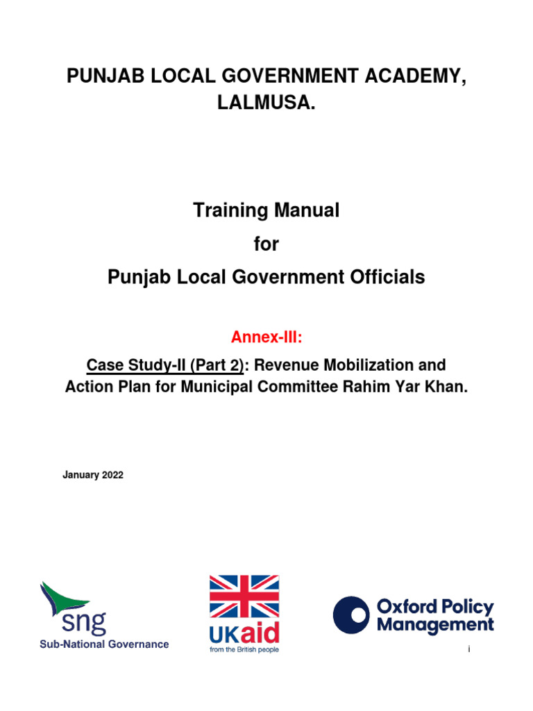 Annex III (Part 2) - Revenue Mobilization Plan (MC RYK) | PDF | Taxes ...