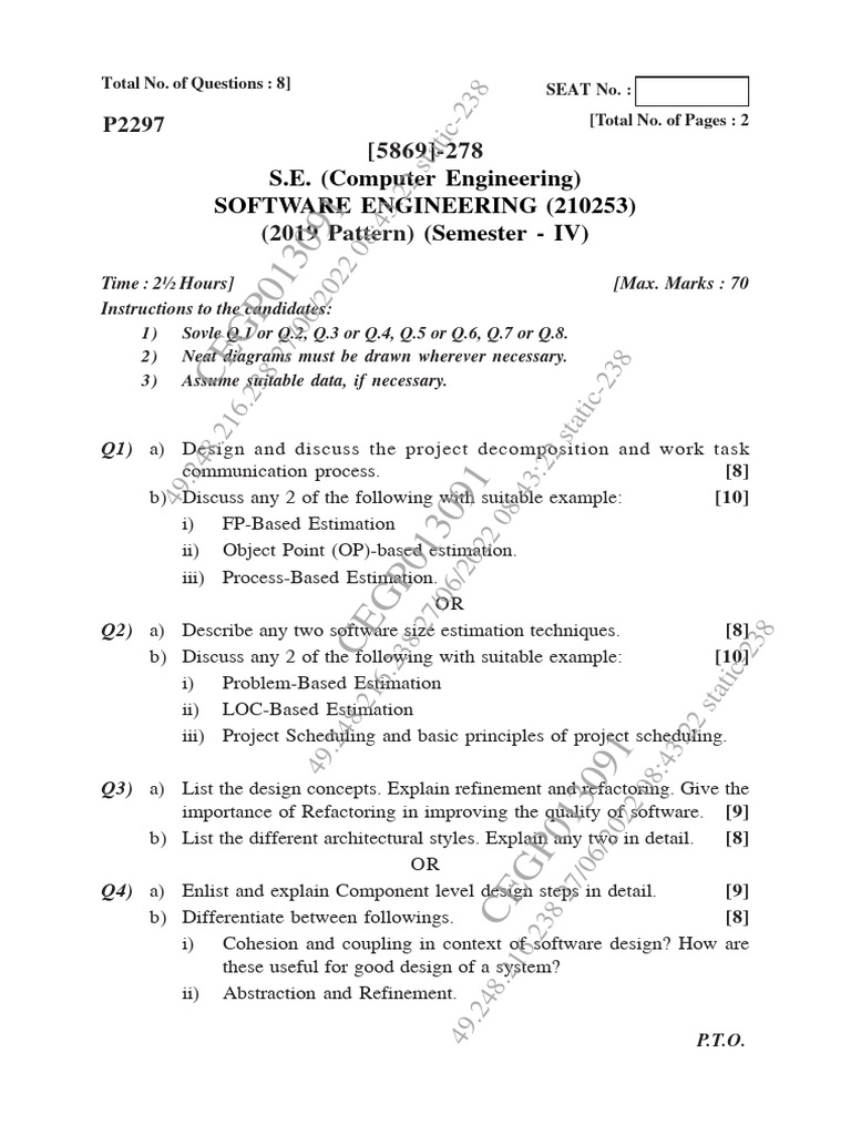 2022 QUESTION PAPER IOT | PDF | Computer Science | Computing