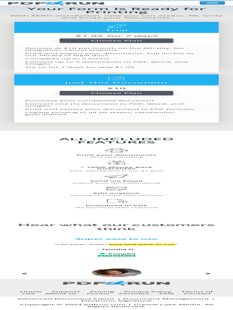 PDF Run Pricing | PDF