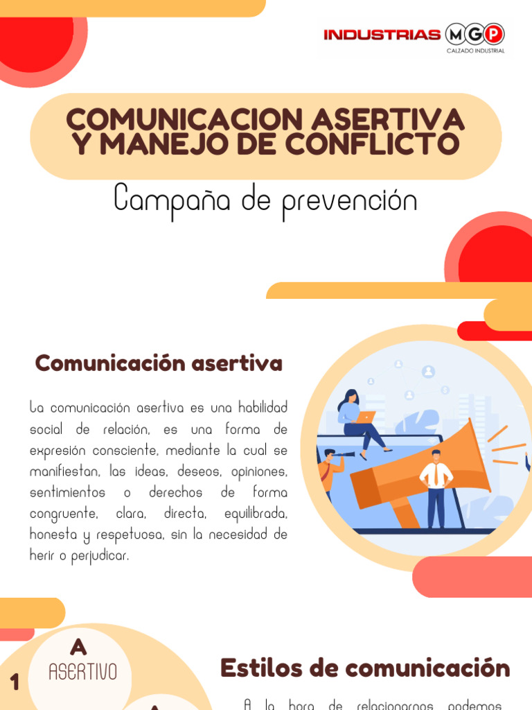 Comunicación Asertiva y Prevención de Conflictos | PDF | Comunicación ...