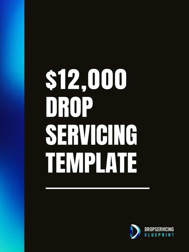 12k Drop Servicing Template | PDF | Communication | Cognition