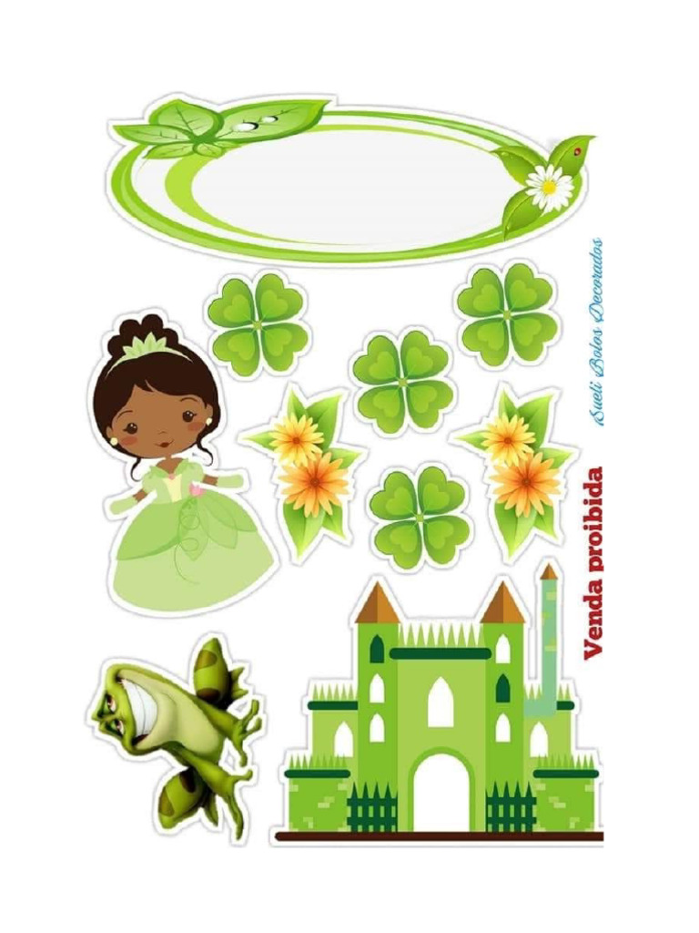 Stickers para Decorar Cuadernos de La Princesa y El Sapo | PDF