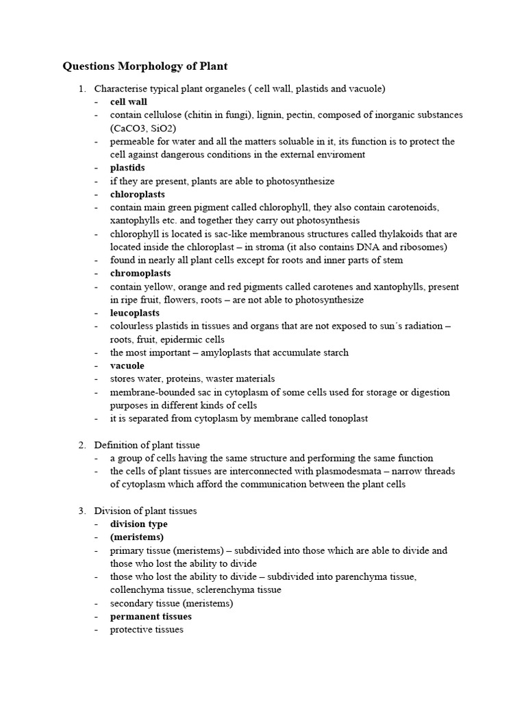 Questions-Morphology-of-Plant-vegetat - Vne-Org - Ny - Docx Filename ...